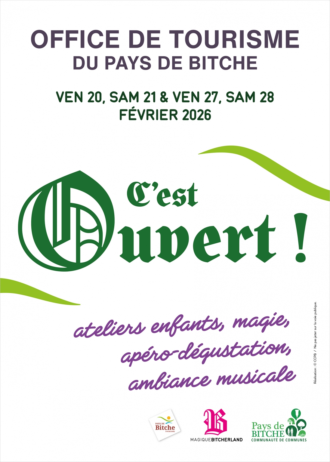 OFFICE DE TOURISME DU PAYS DE BITCHE – ENTREZ… C’EST OUVERT ...